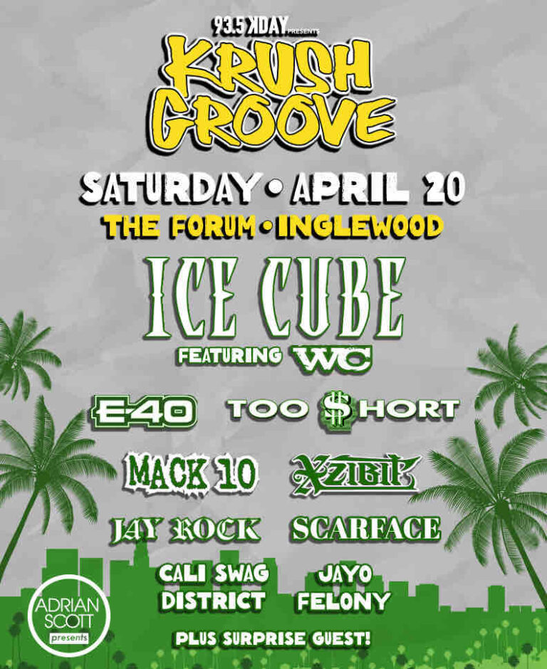 93.5 KDAY Presents Krush Groove Festival⁣ at Kia Forum